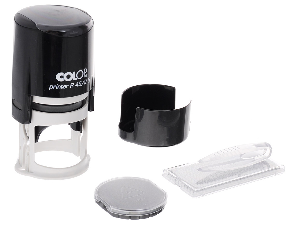 Печать самонаборная Colop Printer R 45/2,5-Set пластик корп.:черный ...