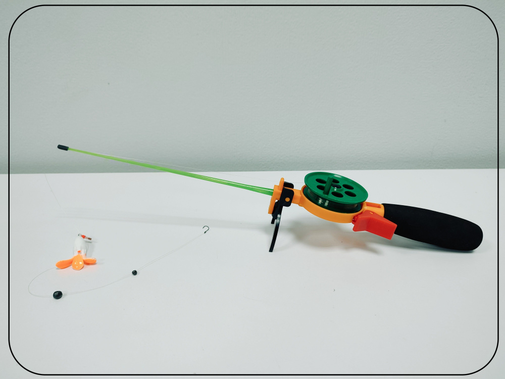 Удочка оснащённая с поплавком цветок для зимней рыбалки - купить с ...