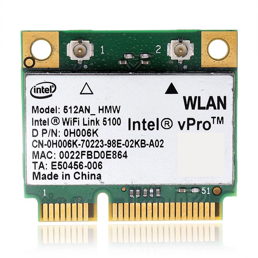 Сетевая карта Intel link 5100 512an_hmw PCI-E 802.11N wifi карта WLAN Dell CY256 2,4 ГГц/5,0 ГГц ...