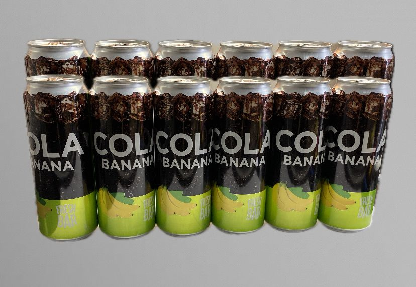 COLA banana 12 штук по 0,45л Напиток безалкогольный сильногазированный ...