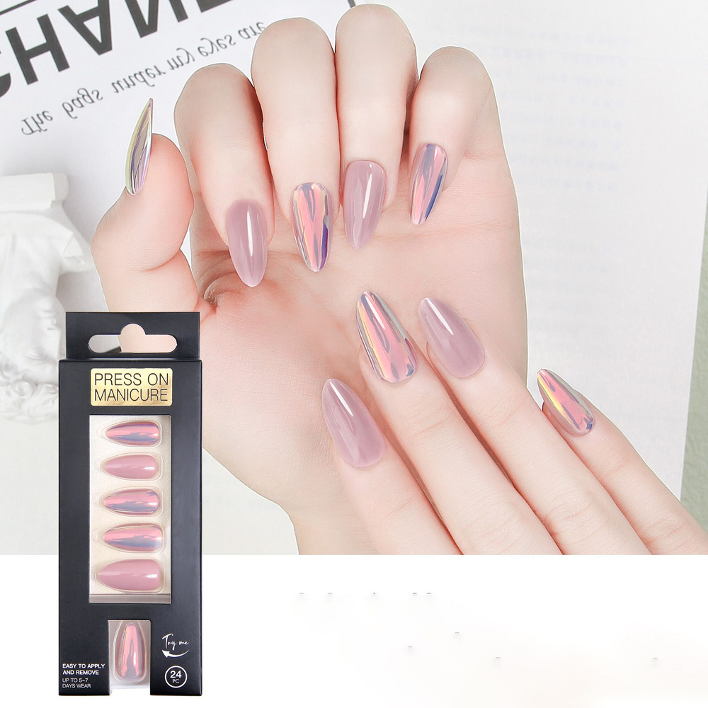 Накладные ногти с дизайном длинные-E268 - купить с доставкой по ...