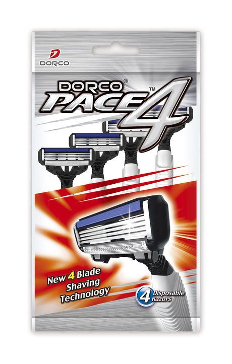 Одноразовый станок для бритья Pace 4 New 4 Blade Shaving Technology 4 ...