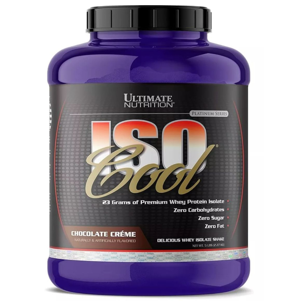 Ultimate Nutrition ISO Cool Изолят протеина Шоколад 2270 г купить на ...