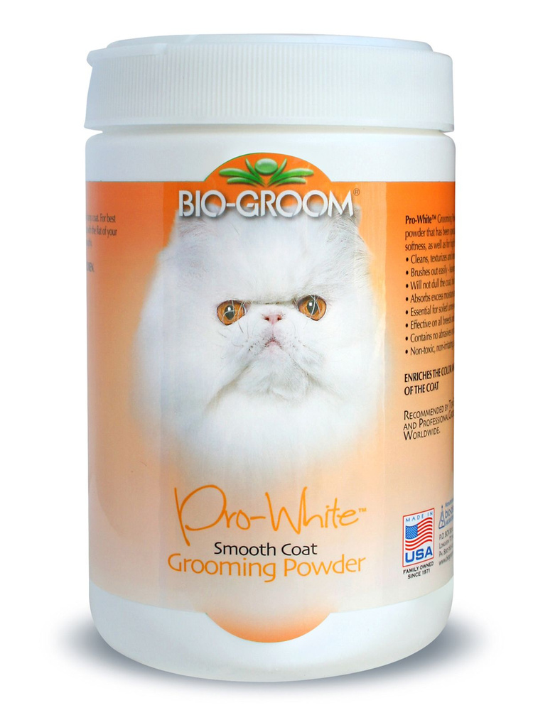 Пудра для груминга собак и кошек с мягкой шерстью Bio-Groom Pro White ...