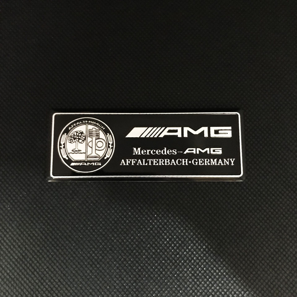 Наклейка AMG для Mercedes-Benz алюминиевый шильдик АМГ эмблема Мерседес ...