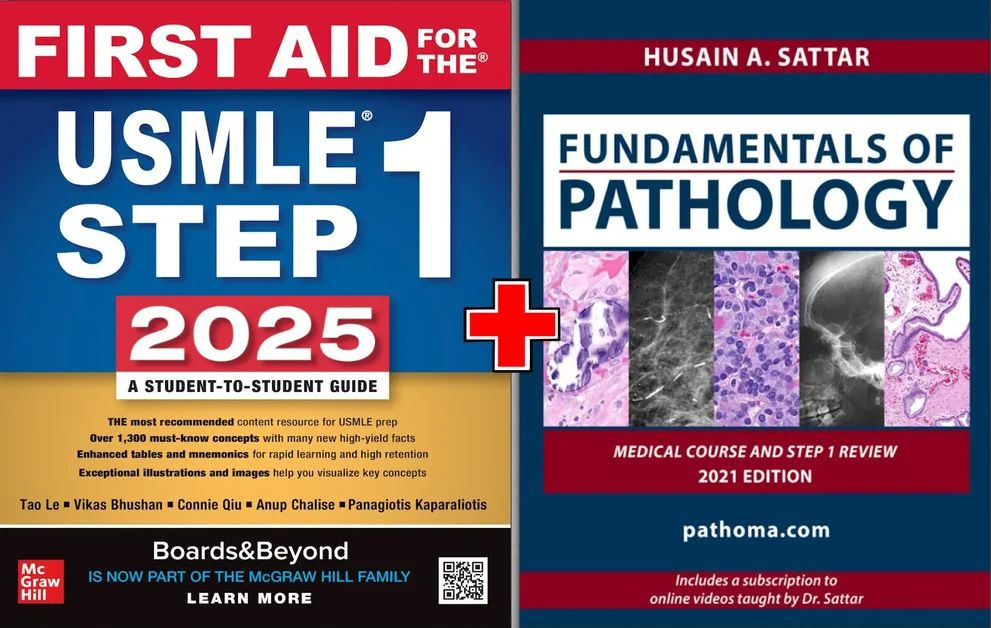 First Aid for the USMLE Step 1 2025 + Fundamentals of Pathology: Husain ...