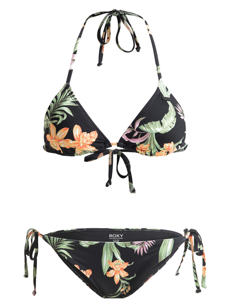 Купальник раздельный Женский Roxy черный, размер 46 Синтетика купить c ...
