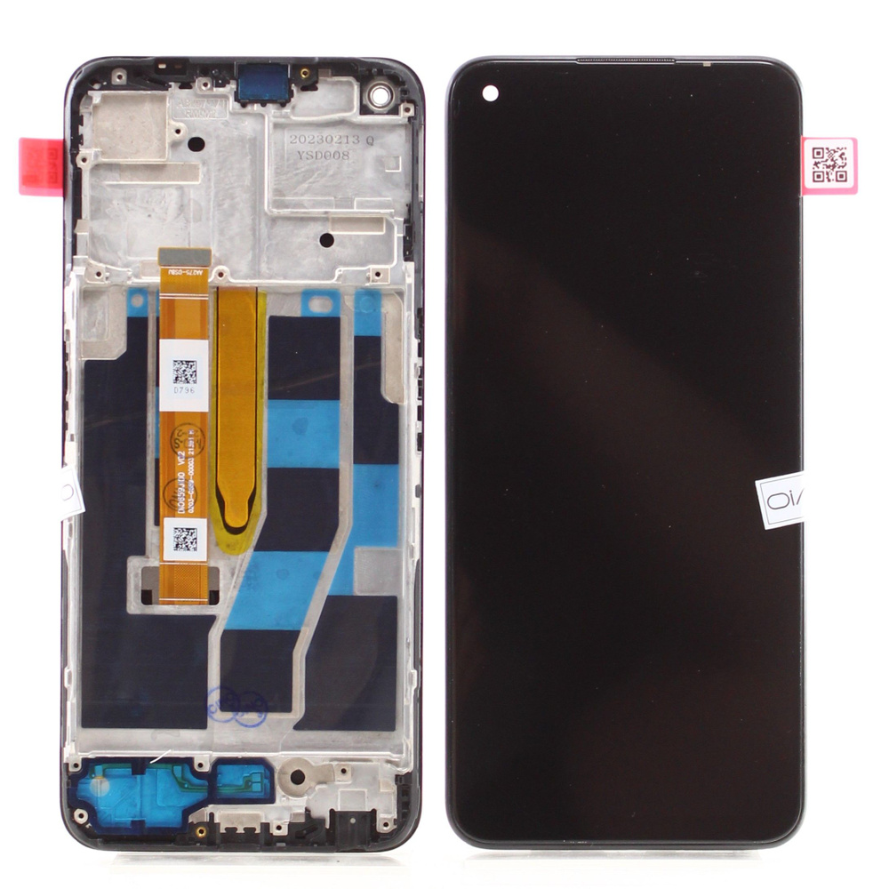 Дисплей для Realme 9 5G, 9 Pro, Q5 (RMX3472) (RMX3474) в рамке Черный ...