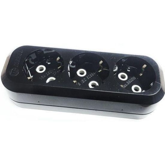 Колодка удлинителя Makel 3-м с заземл. черн. MGP2131 - купить по низкой цене в интернет-магазине ...