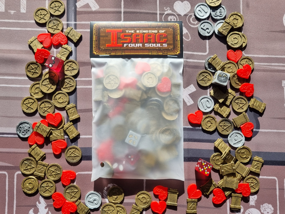 The Binding of Isaac: Four Souls Монеты, Жетоны и Кубики купить на OZON ...