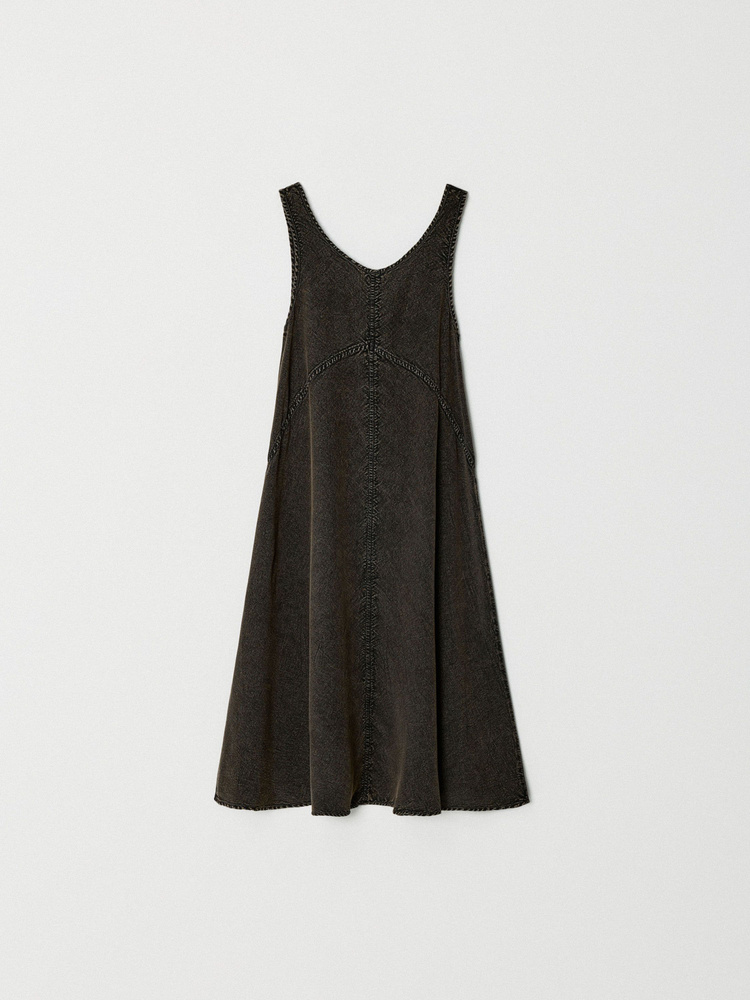 Сарафан Девочки SELA темно-серый Повседневный, размер 146 купить c доставкой на OZON по низкой ...