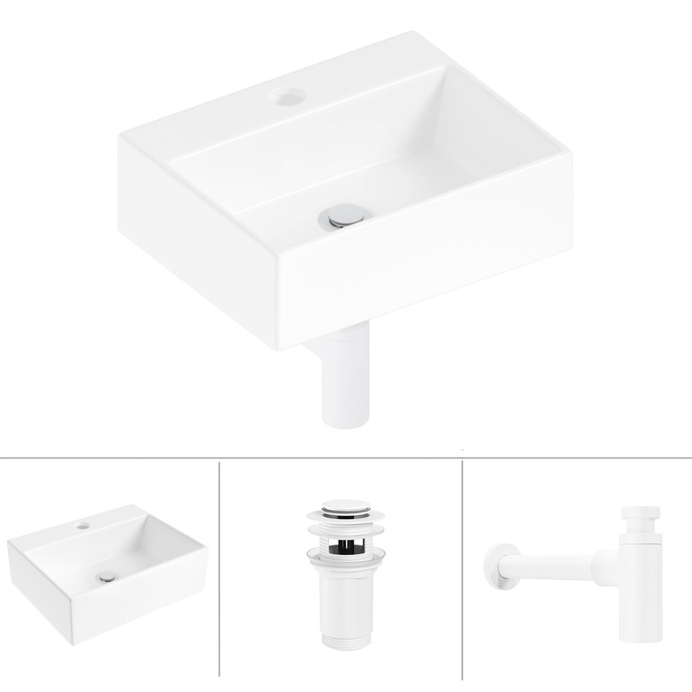 Накладная раковина для ванной Helmken 34439000 комплект 3 в 1: раковина на столешницу ...