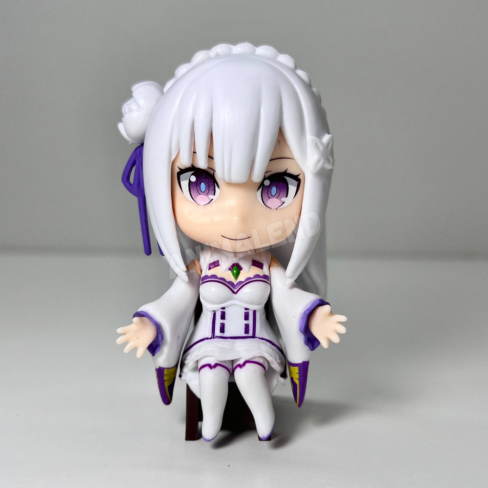 Аниме чиби фигурка Эмилия (Emilia) Жизнь с нуля в другом мире V2 ...