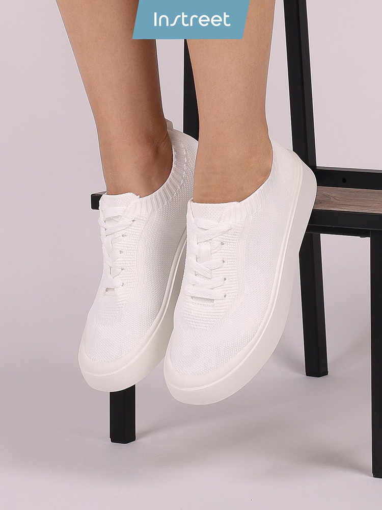 Кеды Женский Instreet Текстиль, размер 40 5 Лето Шнурки Россия купить c доставкой на OZON по ...