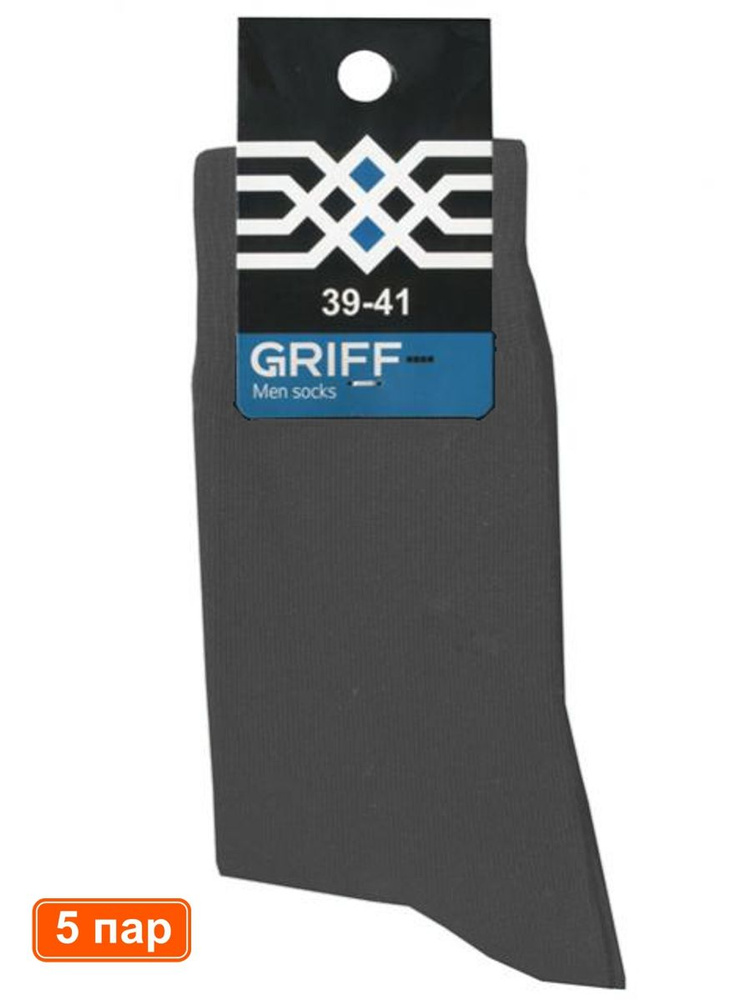 Комплект носков Мужской Griff, размер 39, 40 Хлопок, Полиамид Айкидо ...