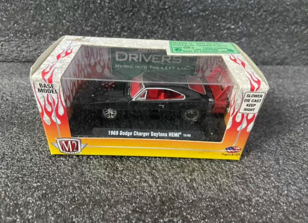 Машинка 1/64 M2 Machines Car model toy M2-1969 Dodge Charger Daytona ...