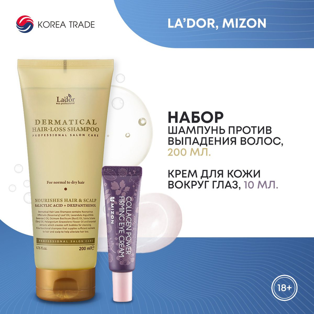 Шампунь против выпадения волос La'dor Dermatical Hair-Loss Shampoo ...