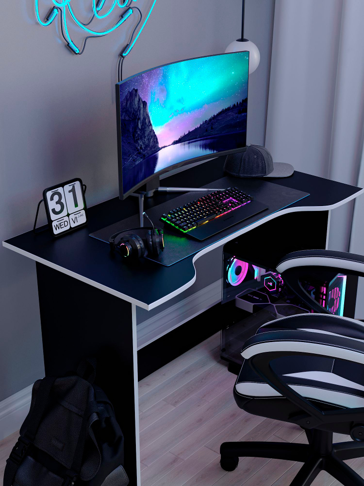 Игровой компьютерный стол ИМПЕРИЯ-Мебель Столы, 110х60х75 см купить c ...