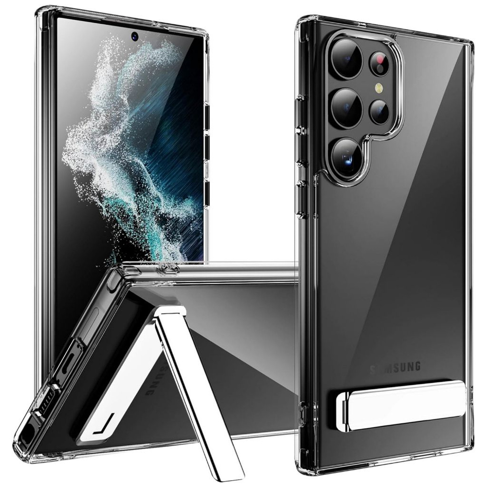 Прозрачный чехол с подставкой для Samsung Galaxy S24 Ultra - купить с ...