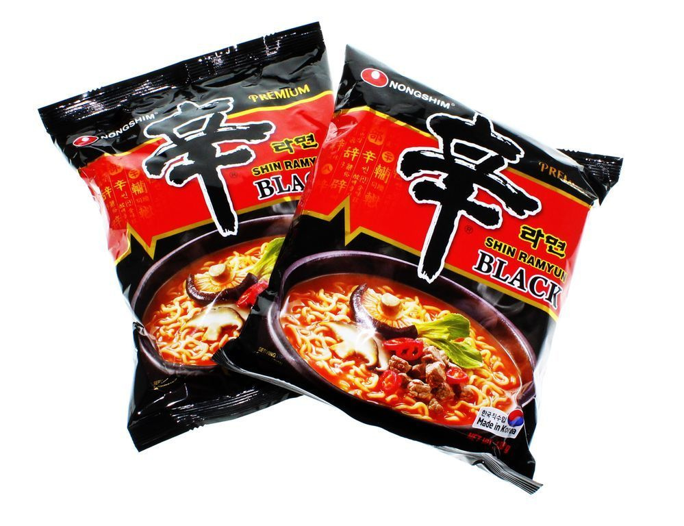 Лапша быстрого приготовления Шин Рамен блэк Shin Ramyun Black 120g ...