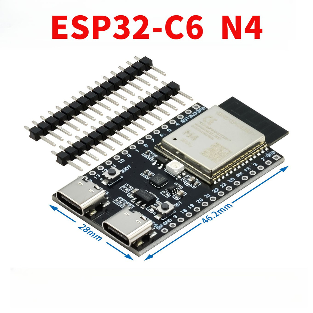 ESP32-C6-N4/N8/N16 Плата для разработки ESP32C6 Минимальная системная плата ESP32 Core Board ...