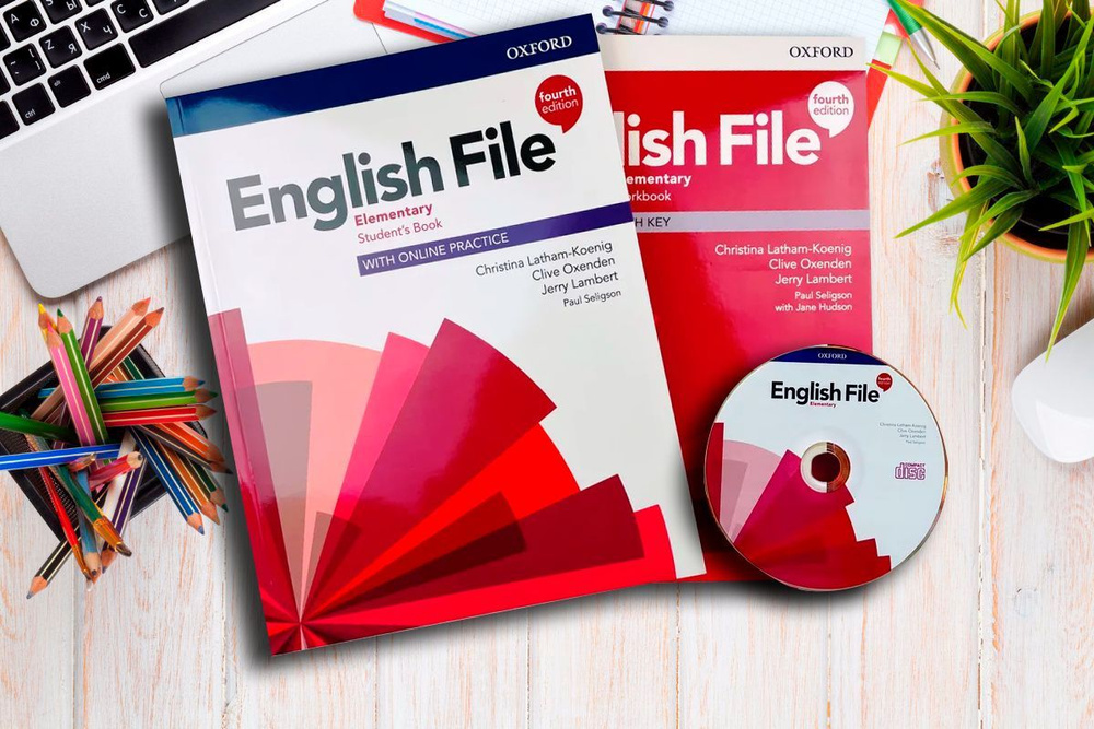English File Elementary 4th edition (4 издание). КОМПЛЕКТ: Учебник ...