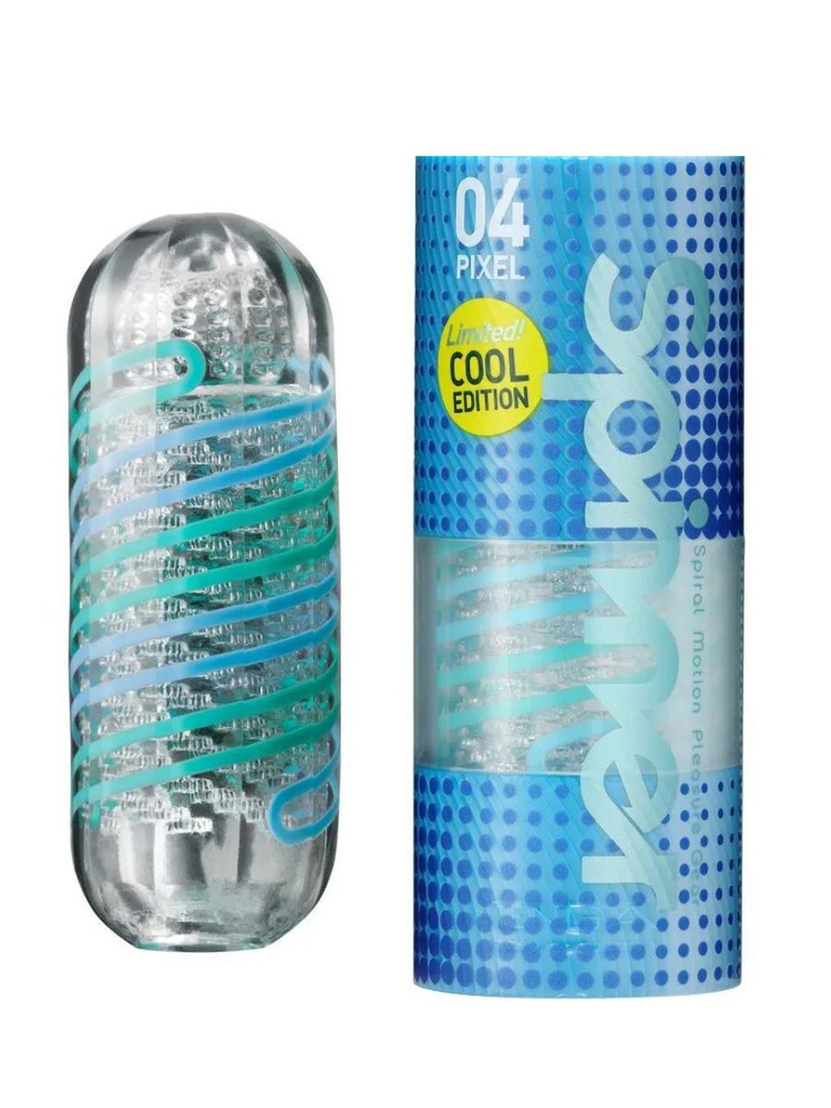Мастурбатор TENGA SPINNER PIXEL COOL многоразовый рельефный стимулятор тенга спиннер с эффектом ...