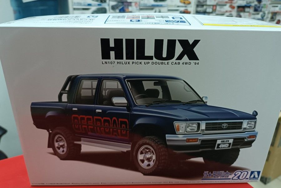 Сборная модель Aoshima 1:24 06217 Toyota Hi-Lux Pick Up Double Cab 4WD '94 - купить с доставкой ...