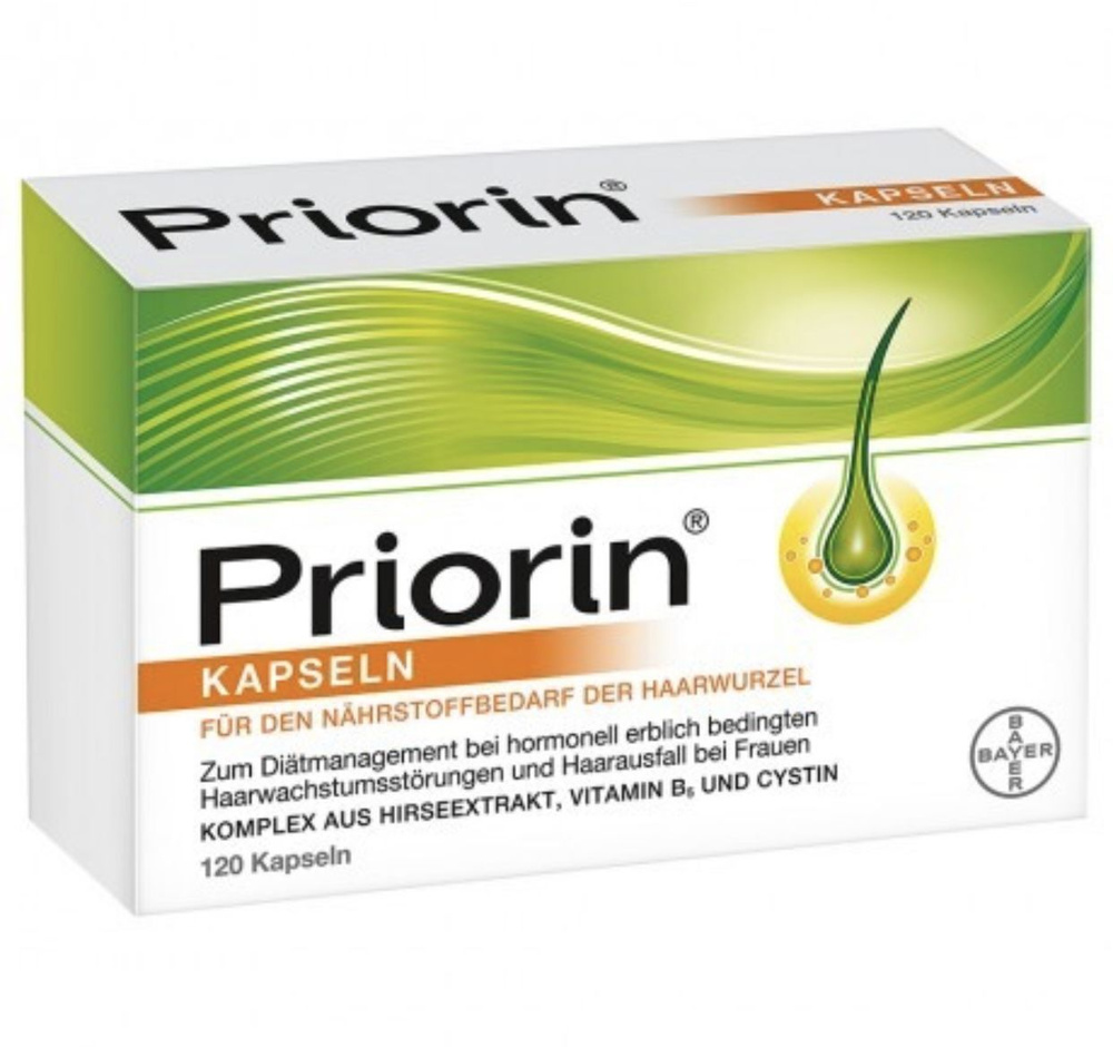 Приорин Priorin Bayer капсулы для роста волос, Германия, 120 шт купить ...