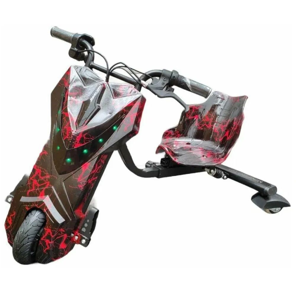 Электроскутер Дрифт Карт Roobax Wolong "DRIFT-TRIKE", красная молния ...