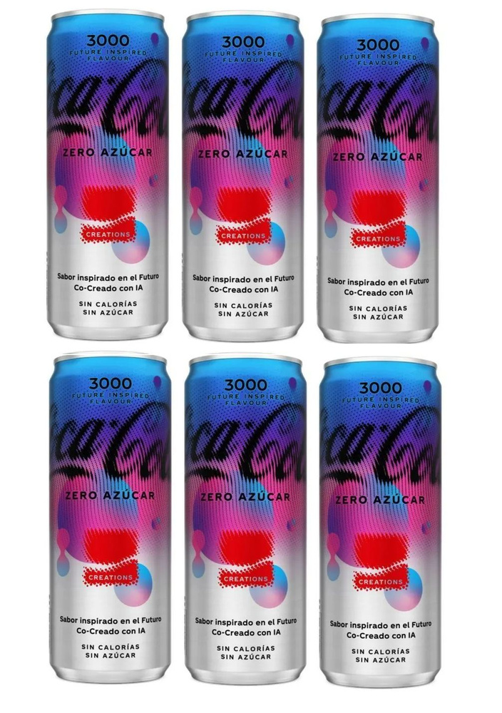 Газированный напиток Coca-Cola Zero Y3000 Limited Edition, 6 шт x 250 ...
