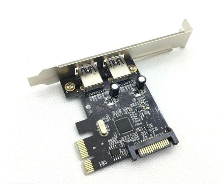 Контроллер PCI-E 5 Гбит/с, расширитель портов 2xUSB3.0, чип ASMedia ...