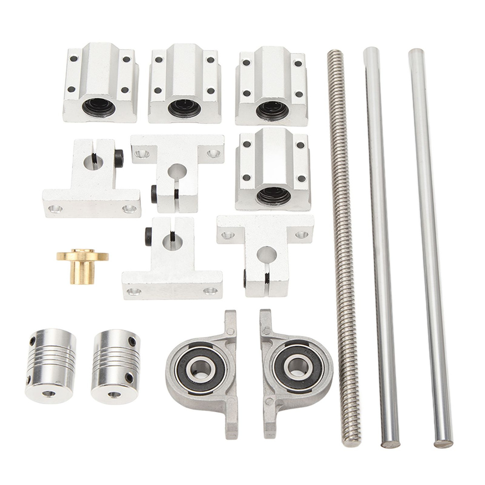 Вал направляющего стержня линейного перемещения T8x8 с ходовым винтом Опора вала SC8UU Блок ...