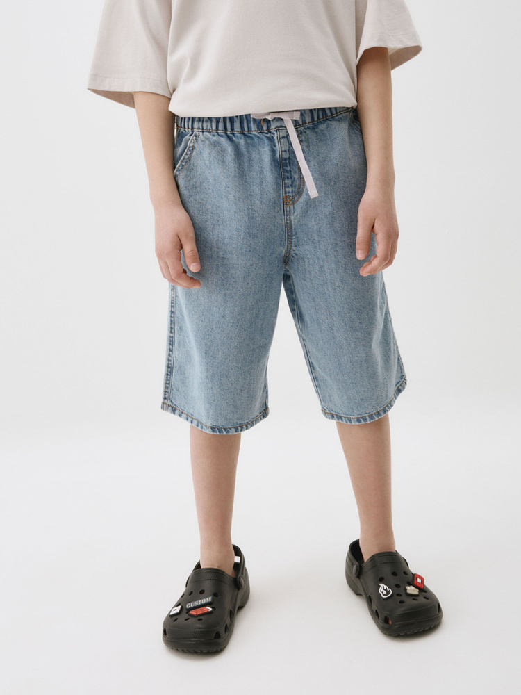 Бриджи Мальчики Sela голубой Повседневный размер 152 Лето Китай купить C доставкой на Ozon по