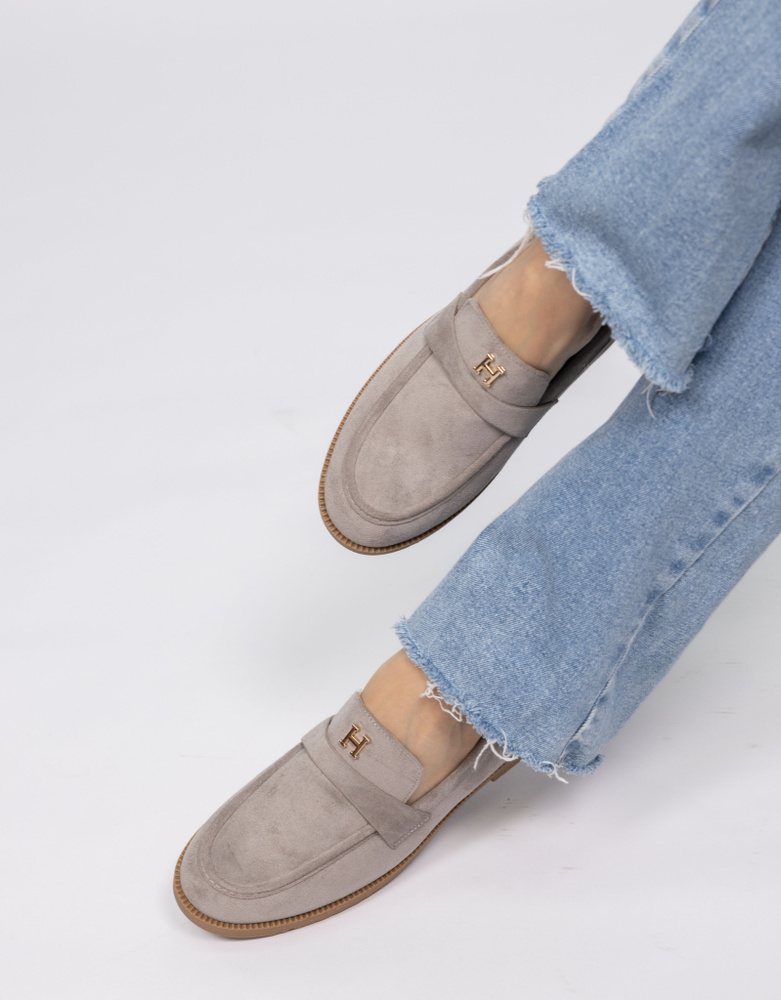 Лоферы Женский JOYCITY серый, размер 36 Лето F Россия Аппликация купить c доставкой на OZON по ...