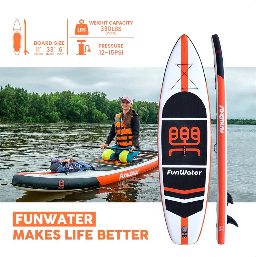 SUP-доска - САПборд - SUP board FunWаtеr Сruisе 335x84x15 см - купить с ...