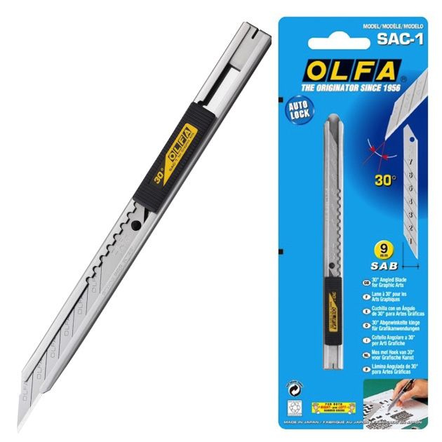 Нож OLFA для графических работ 9 мм OL-SAC-1 - купить с доставкой по выгодным ценам в интернет ...