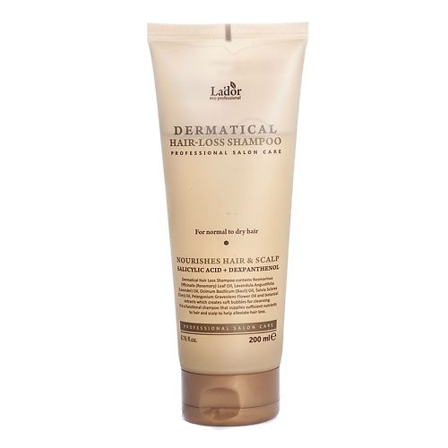 LADOR Шампунь против выпадения волос Dermatical Hair-Loss Shampoo, 200 мл - купить с доставкой ...