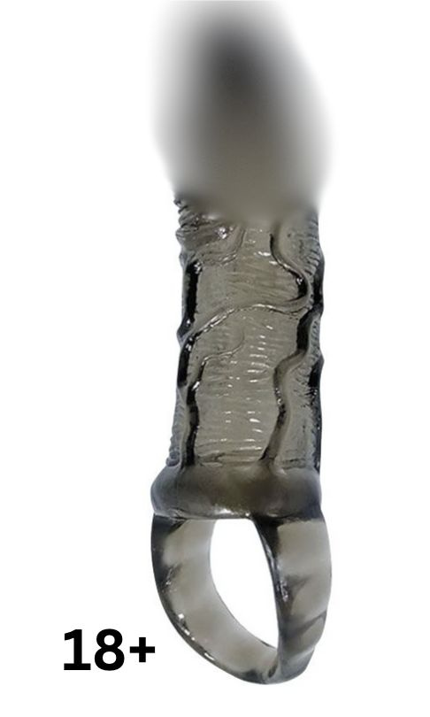 Bior toys Насадки и удлинители эротические Закрытая прозрачная вибронасадка на пенис Crystal ...