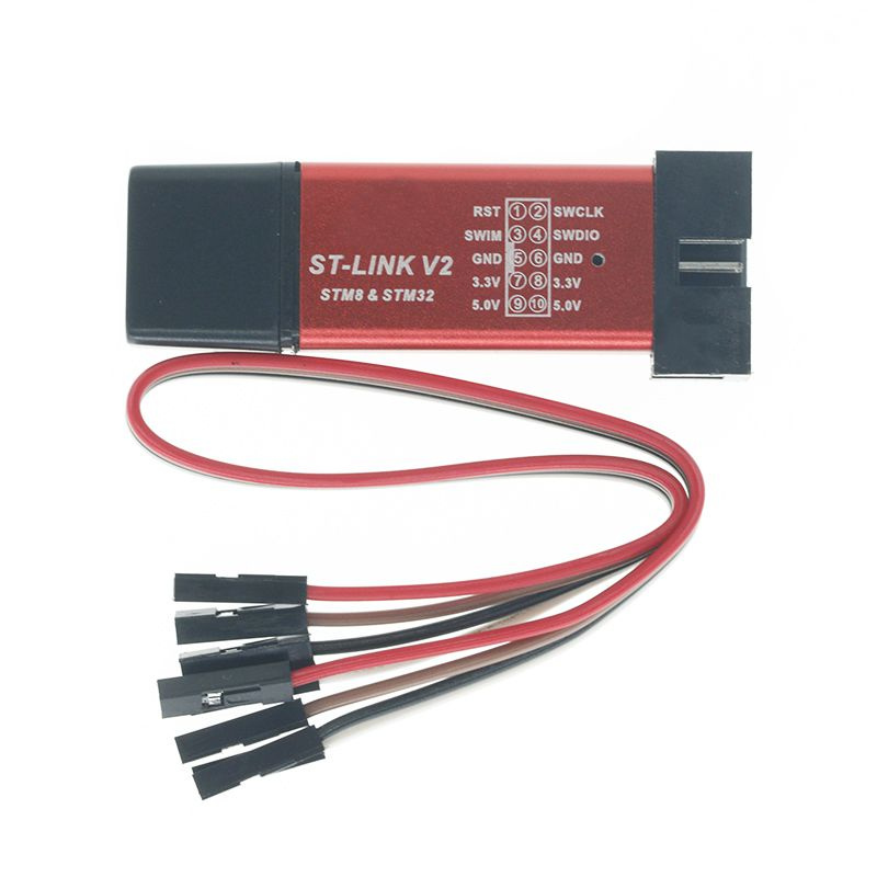 Программатор ST LINK Stlink ST-Link V2 для STM32 и STM8 с крышкой и ...