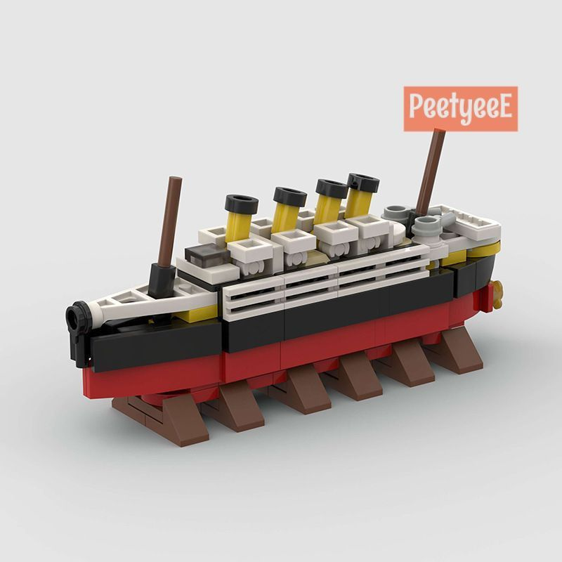 Строительный блок Mini Titanic Moc собранная игрушка из мелких частиц ...