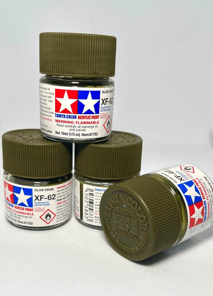 81762 Tamiya XF-62 Olive Drab краска акриловая 10 мл. - купить с ...