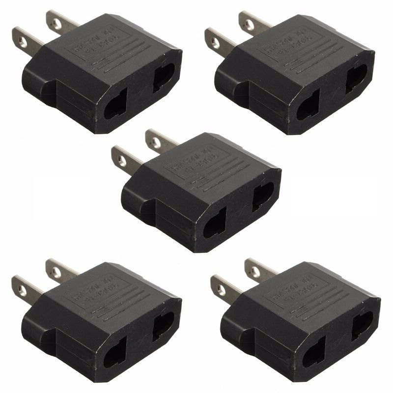 Вилка-переходник с USA на EU обратный 10A 250B с плоскими контактами ...