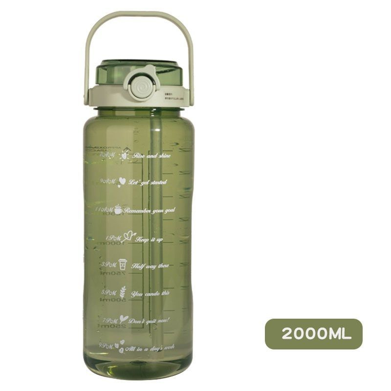 Стакан-бутылка 2 литра для туризма с трубочкой, стакан для пикника ...