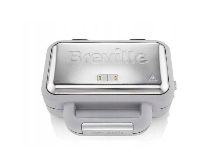 Breville Вафельница DuraCeramic VST072X 850 Вт, серебристый, серый ...