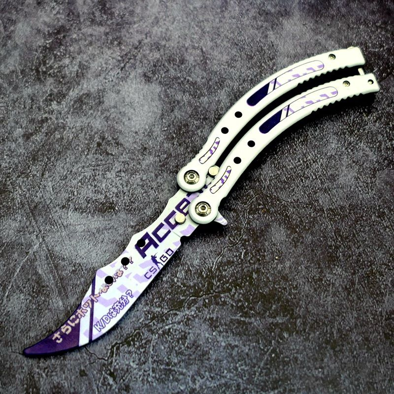 Нож-бабочка металлический, тренировочный - купить с доставкой по ...