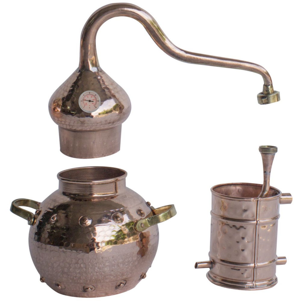 Аламбик Al-Ambiq медный "Премиум" 3 л. клепаный - купить с доставкой по ...