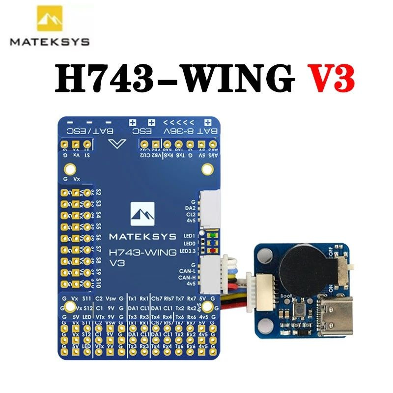 Контроллер полета MATEK H743 - WING V3 ArduPilot INAV 3 - 8S H743 FC 30 ...