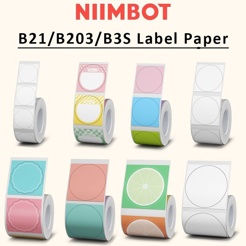 1 шт. Круглые наклейки для этикетки NIMBOT B21 / B203 / B3S купить по ...