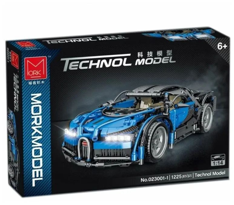 Конструктор MORK СИНЯЯ BUGATTI 1:14, 1225 ДЕТАЛЕЙ - купить с доставкой ...